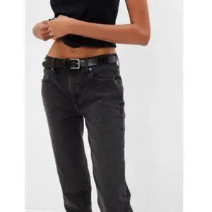 GAP | Jeans | Gap 9s Midrise Black Wash Girlfriend Size 231 Tall Y2k ...